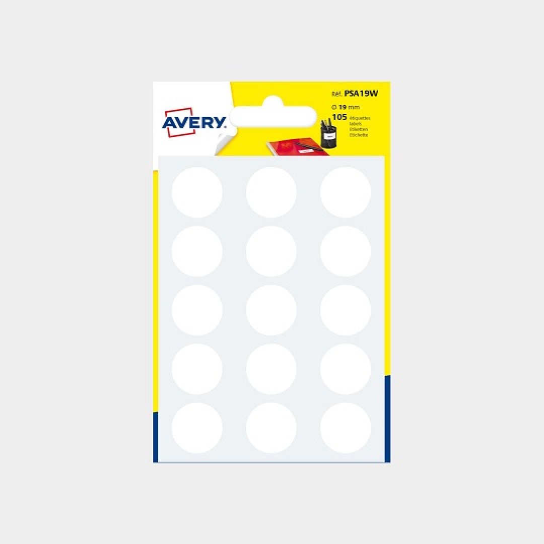 Gommettes rondes autocollantes pour enfants | Avery