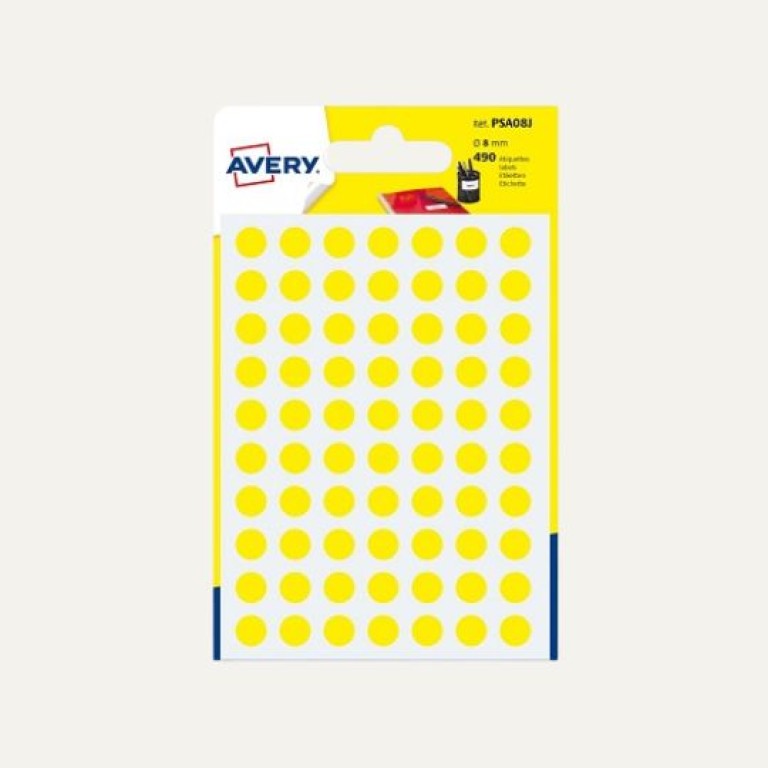 Pastilles de couleurs autocollantes rondes pas cher | Avery