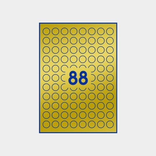 Pastilles dorées autocollantes rondes pas cher | Avery