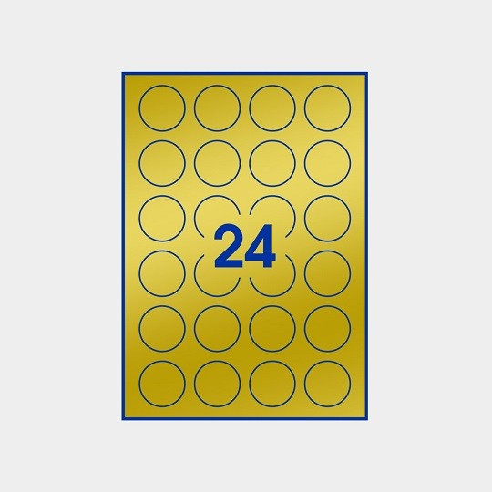 Pastilles dorées autocollantes rondes pas cher | Avery