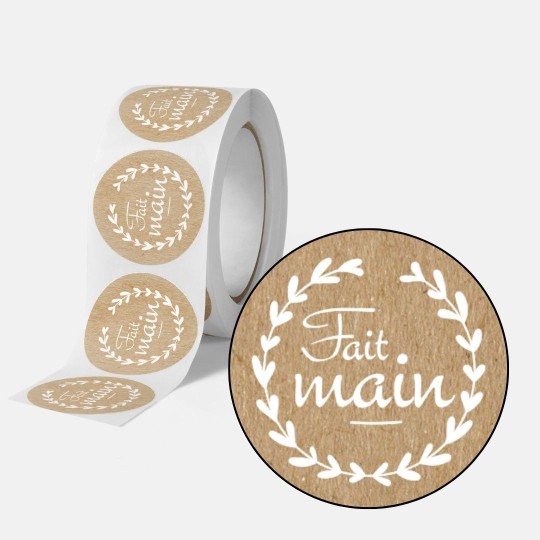 Etiquettes fabrication française pré imprimées en planches et rouleaux ...