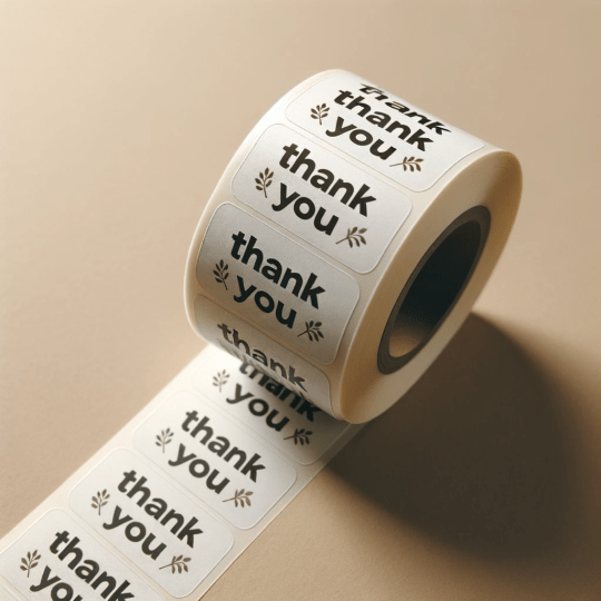 Etiquettes "merci" pré imprimées en planches | Avery