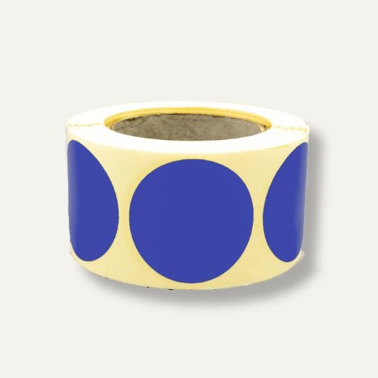 Pastilles bleues autocollantes rondes pas cher | Avery