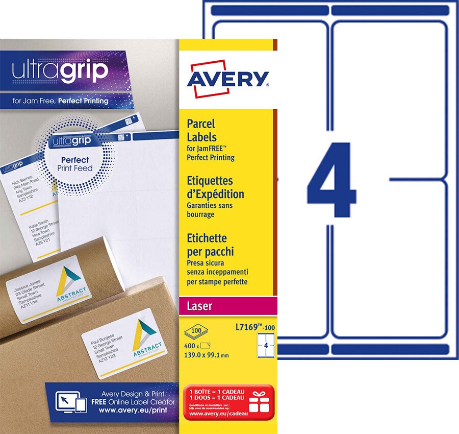 Etiquettes d'expédition | L7169-100 | Avery
