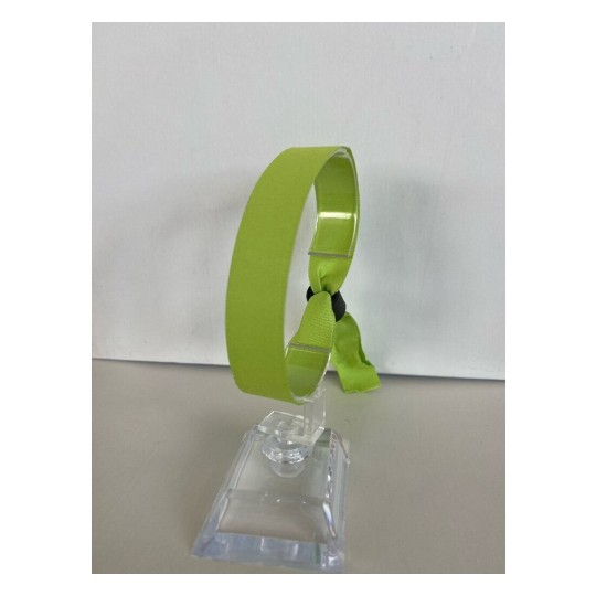100 bracelets en tissu vert avec bague de serrage en plastique ...