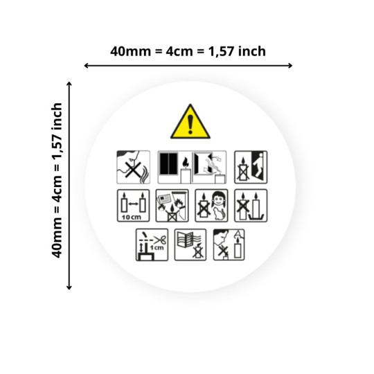 500 Etiquettes AFNOR rondes - ∅ 40 mm - en rouleau | IRAFNOR500 | Avery